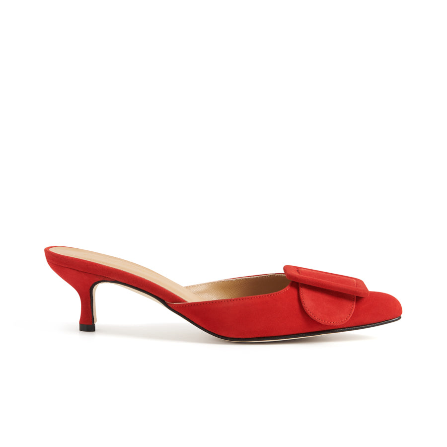 ANNA MULE – Blue Velvet